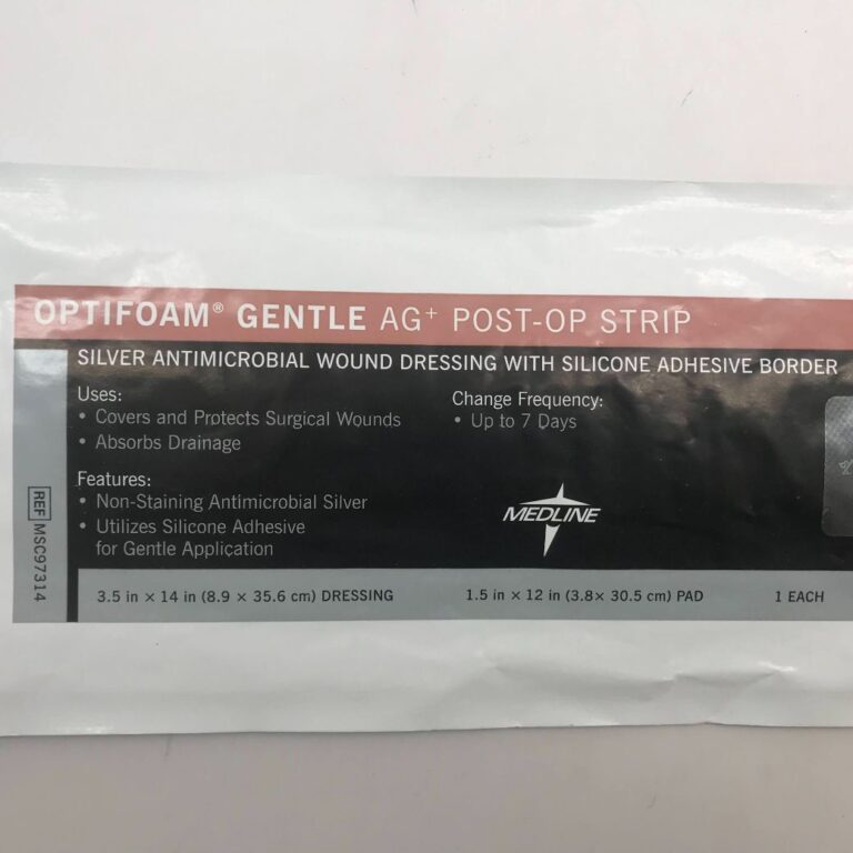 MEDLINE MSC97314 OptiFoam Gentle AG+ Post Op Strip, Silver ...