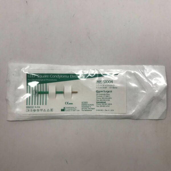 COOPERSURGICAL S1004 LEEP Square Condyloma Electrode, 1.0cm W x 0.4cm D ...