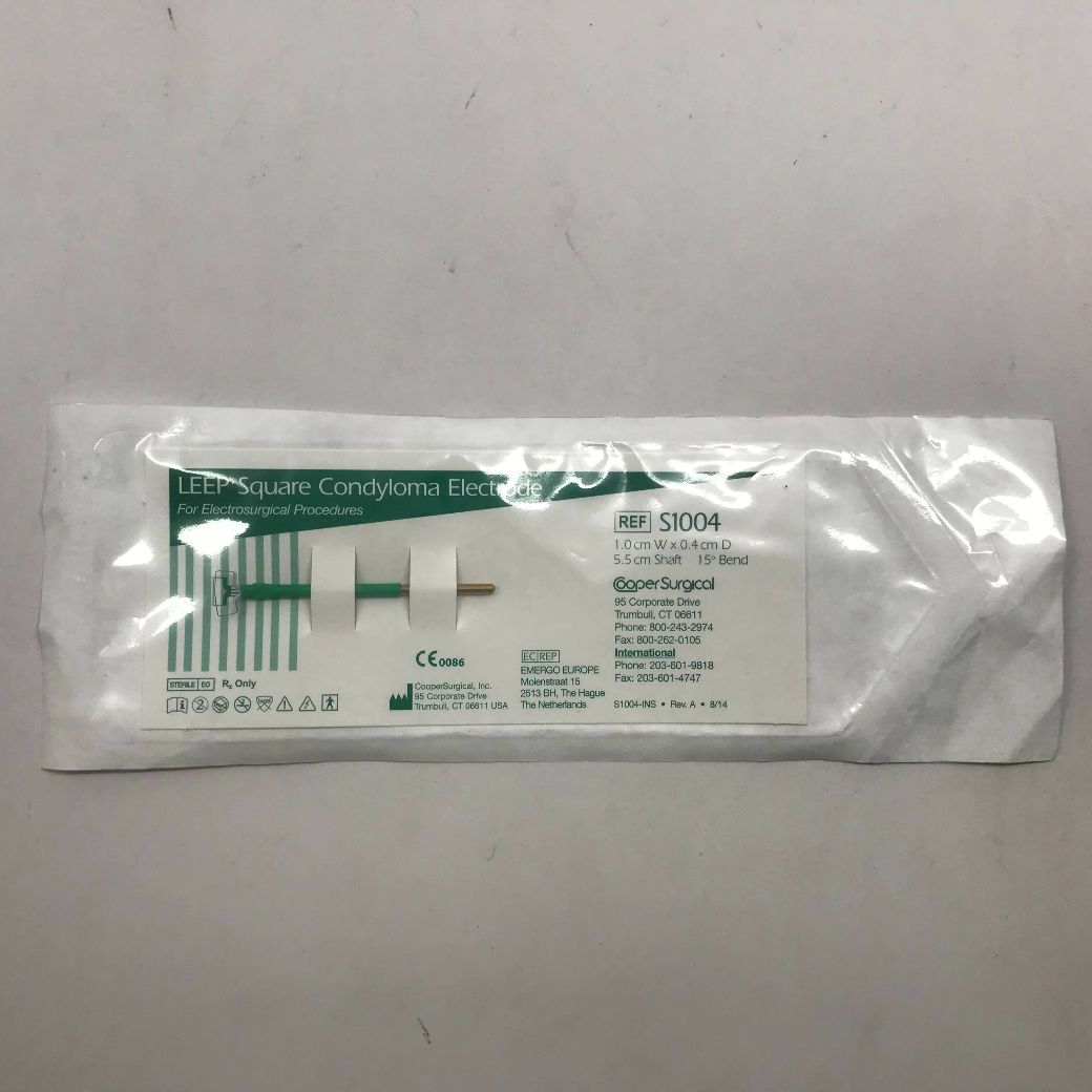 COOPERSURGICAL S1004 LEEP Square Condyloma Electrode, 1.0cm W x 0.4cm D ...