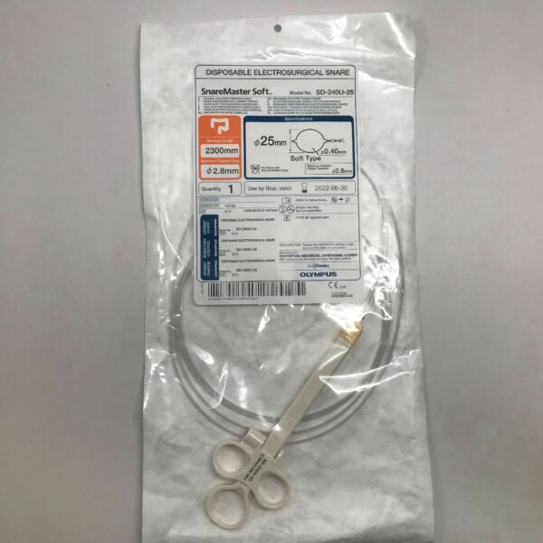 OLYMPUS SD-240U-25 SnareMaster Soft Disposable Electrosurgical Snare ...