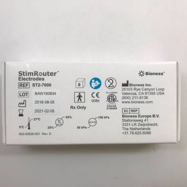 BIONESS ST2-7000 StimRouter Electrodes (Box Of 8) (X) – GB TECH USA