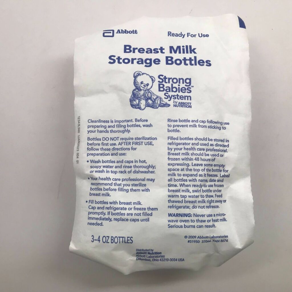 ABBOTT Breast Milk Storage Bottles, 3-4Oz - GB TECH USA