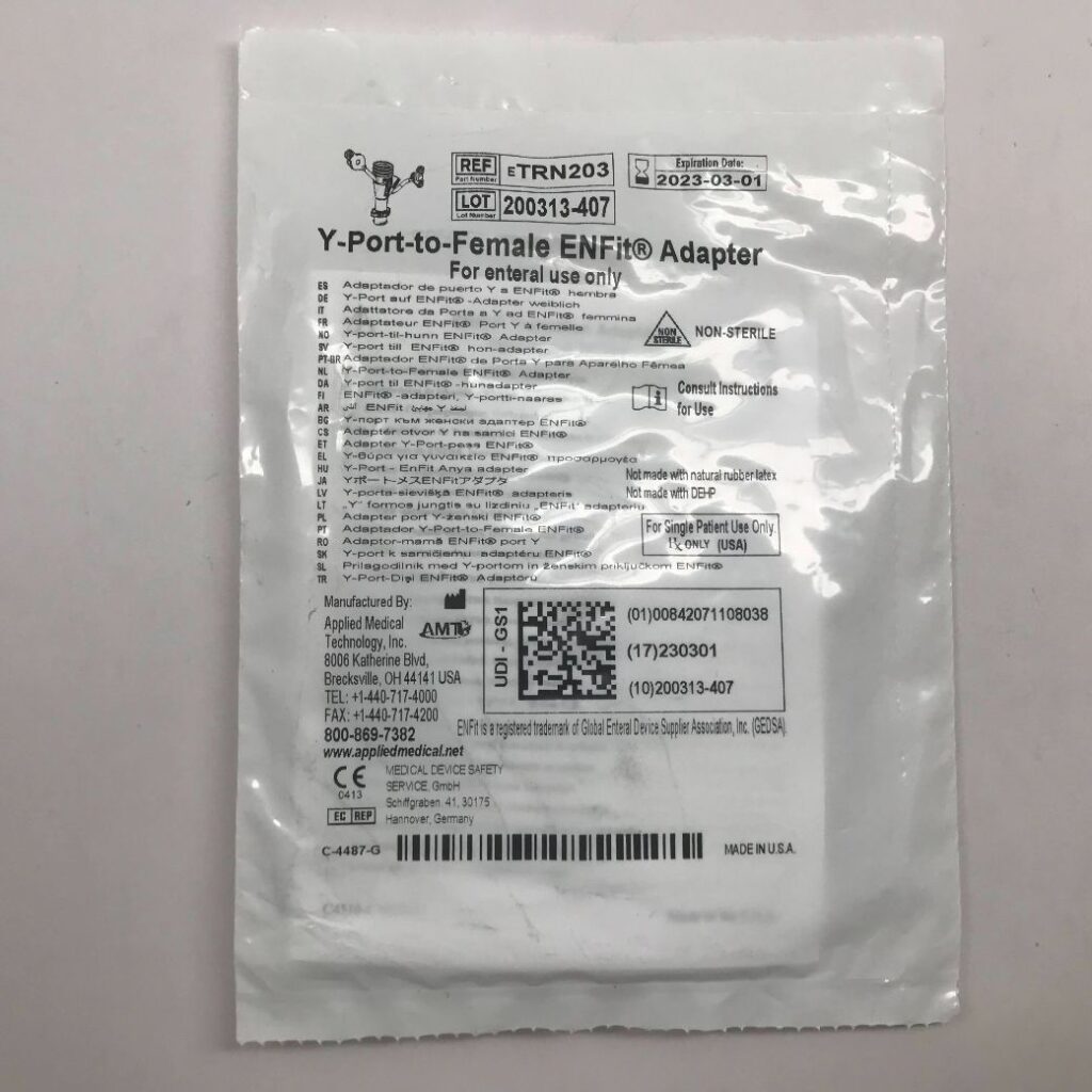 Y-Port To Female ENFIT Adaptor – GB TECH USA