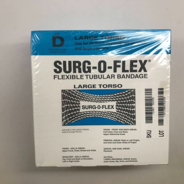 SURG-O-FLEX Flexible Tubular Bandage, Large Torso, Size D - GB TECH USA