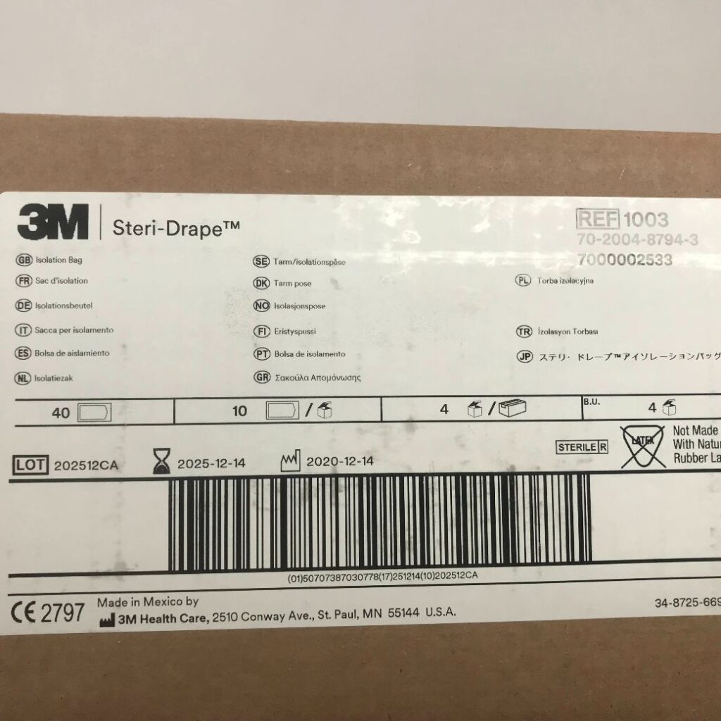 3M 1003 Steri-Drape Isolation Bag (40/Case) - GB TECH USA