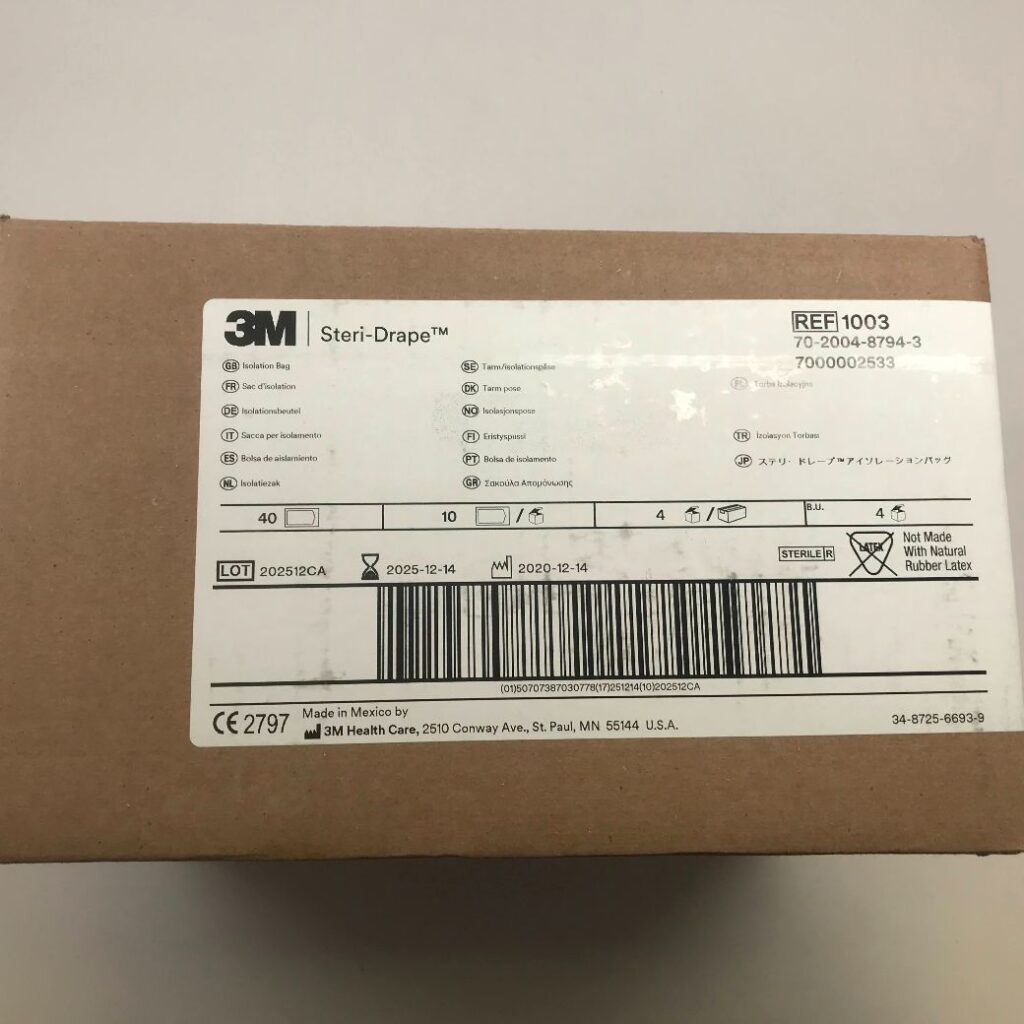 3M 1003 Steri-Drape Isolation Bag (40/Case) - GB TECH USA