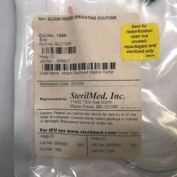 ALCON 1006 Probe Irrigation Ocutome (Reprocessed By Sterilmed) (X) - GB ...