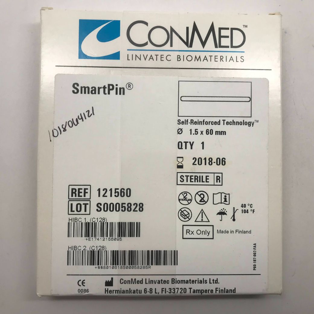 CONMED 121560 SmartPin Self-Reinforced Technology, 1.5 x 60mm (X) - GB ...