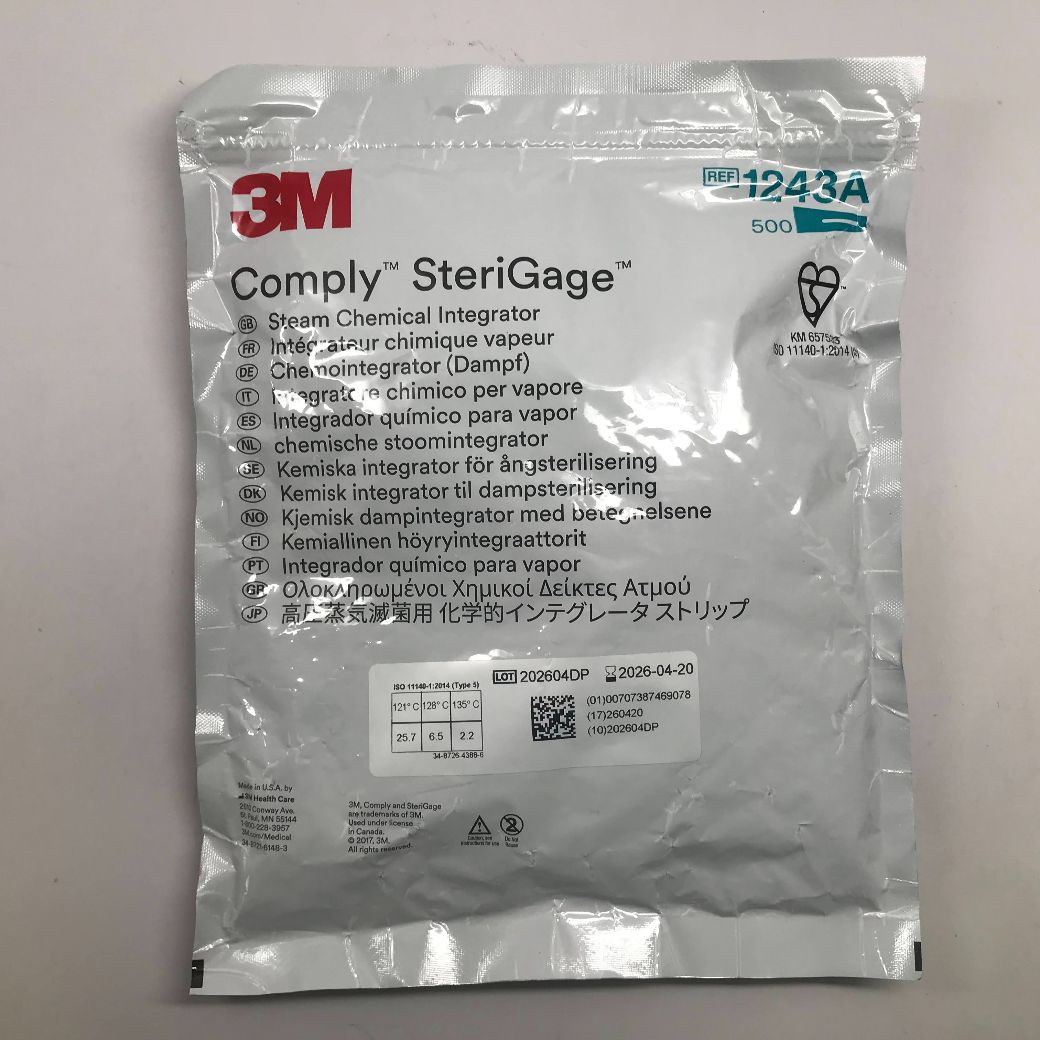 3M 1243A Comply SteriGage Steam Chemical Integator - GB TECH USA