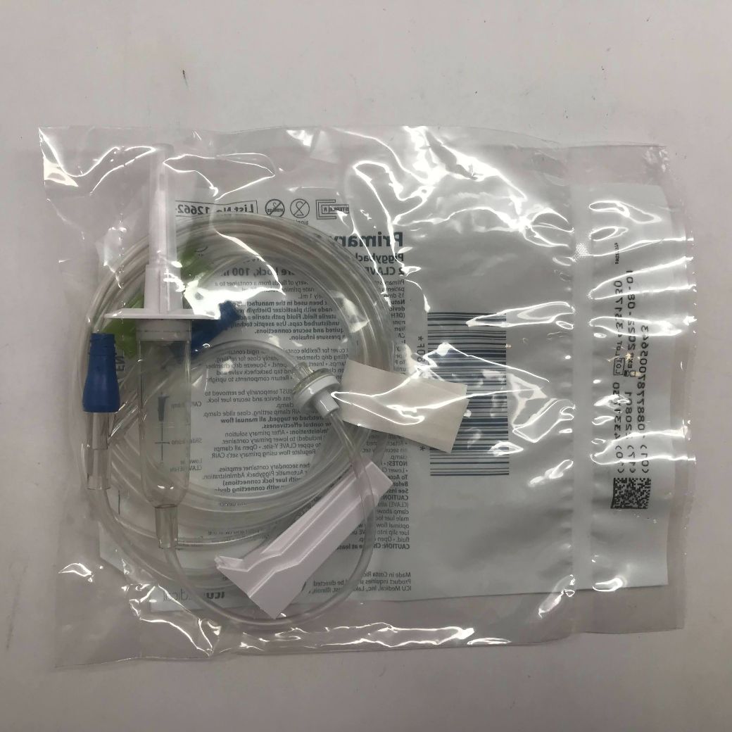 ICU MEDICAL 12662-28 Primary Set Piggyback With Backcheck Valve, 2 ...