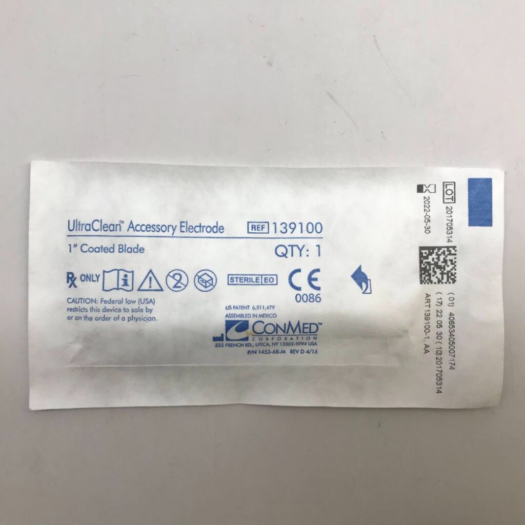 CONMED 139100 UltraClean Accessory Electrode, 1" Coated Blade - GB TECH USA