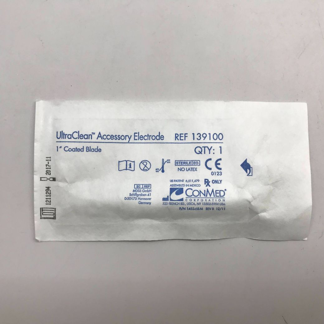 CONMED 139100 UltraClean Accessory Electrode, 1" Coated Blade (X) - GB ...