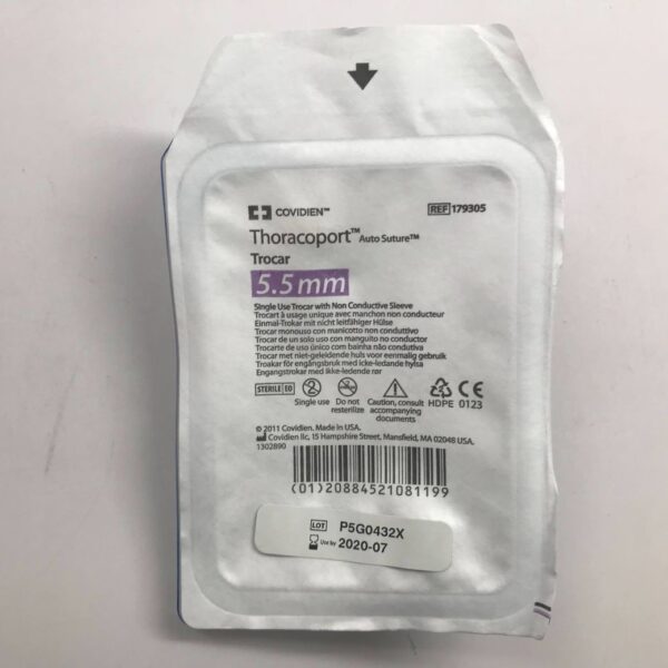 COVIDIEN 179305 Thorocoport Auto Suture Trocar With Non Conductive ...