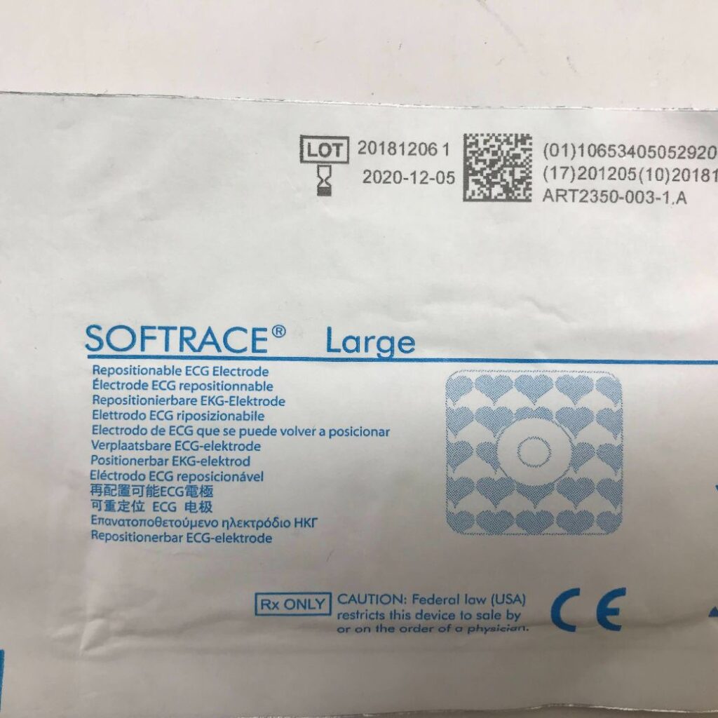 CONMED 2350-003 Softrace Large Repositionable ECG Electrode (X) - GB ...