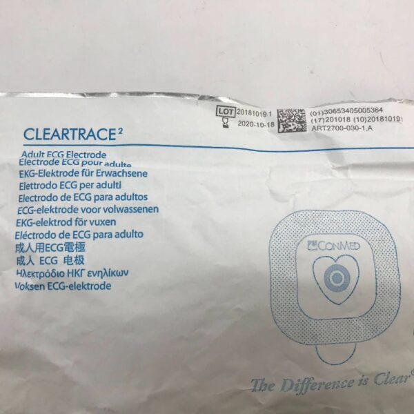 CONMED 2700-030 Cleartrace Adult ECG Electrode (30/Pack) (X) - GB TECH USA