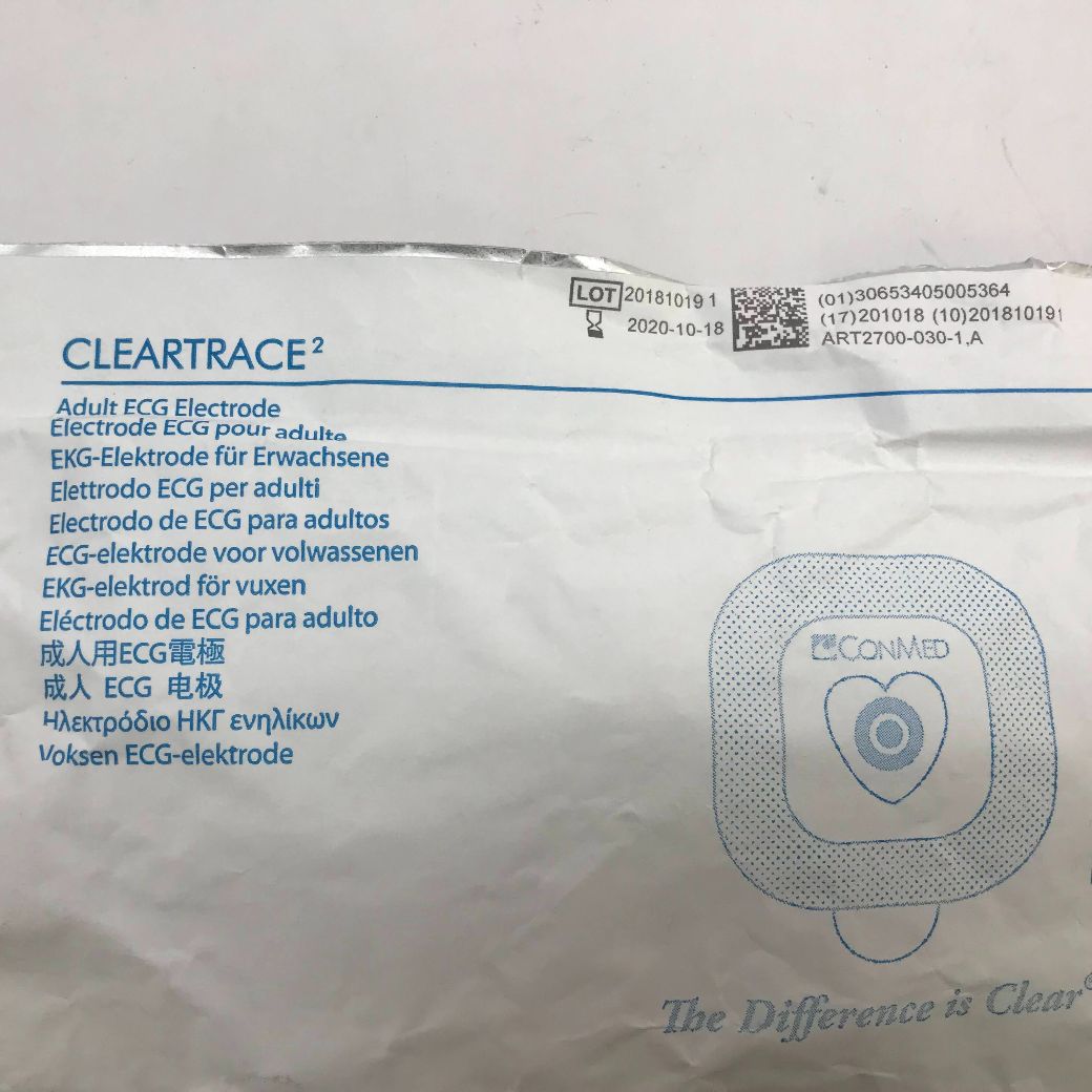 CONMED 2700-030 Cleartrace Adult ECG Electrode (30/Pack) (X) - GB TECH USA