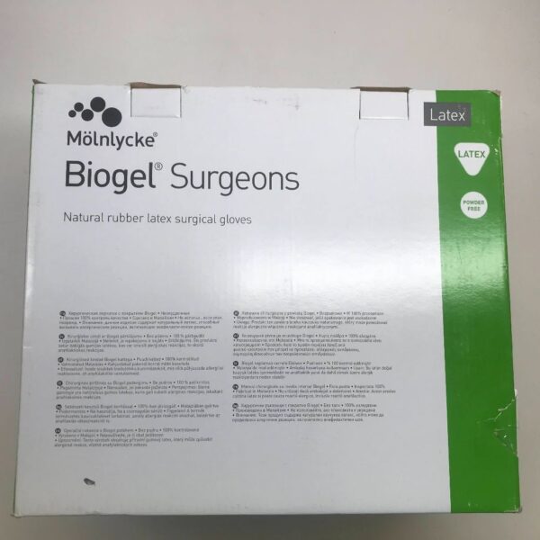 MOLNLYCKE 30465 Biogel Surgeons Natural Latex Surgical Gloves, 6 1/2 ...