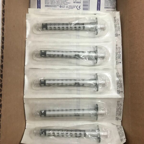 BD 309628 1mL Syringe Luer-Lok Tip (100/Box) (X) - GB TECH USA