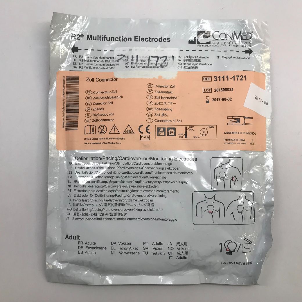 CONMED 3111-1721 R2 Zoll Connector, Multifunction Electrodes ...