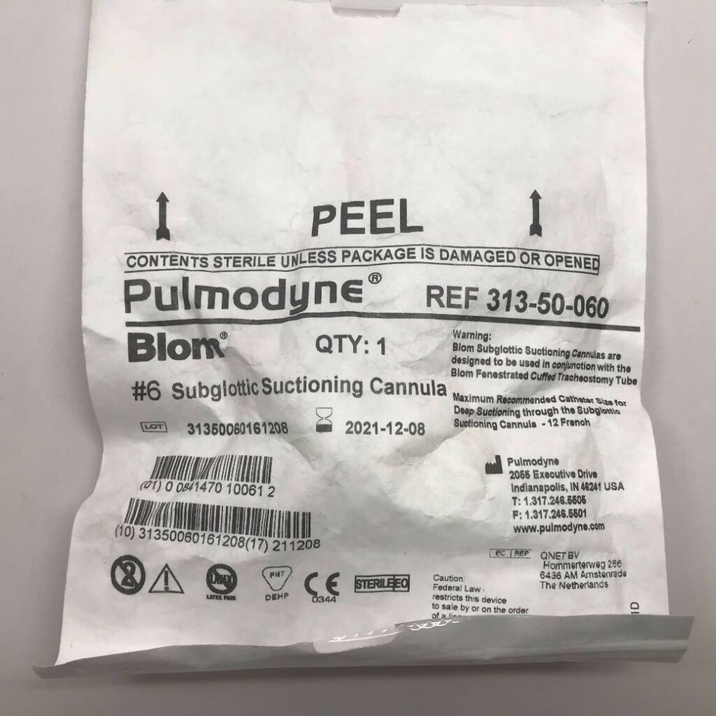 PULMODYNE 313-50-060 Subglottic Suctioning Cannula (X) - GB TECH USA