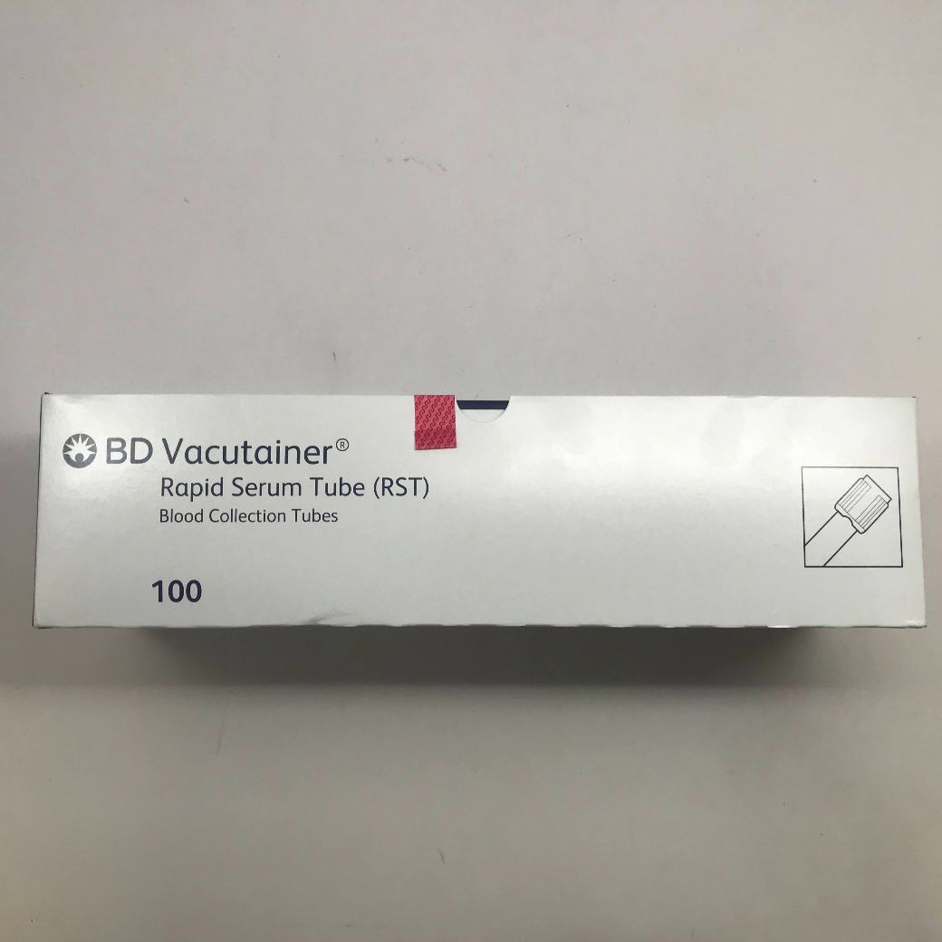 BD 368774 Rapid Serum Tube (RST) Blood Collection Tubes Thrombin (Box ...