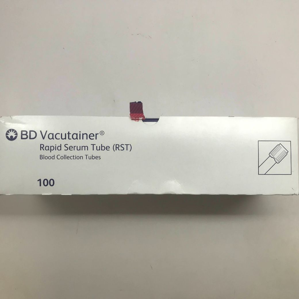 BD 368774 Vacutainer Rapid Serum Tube (RST) Blood Collection Tubes ...