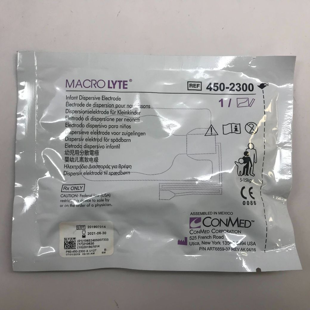 CONMED 450-2300 Macrolyte Infant Dispersive Electrode (X) - GB TECH USA