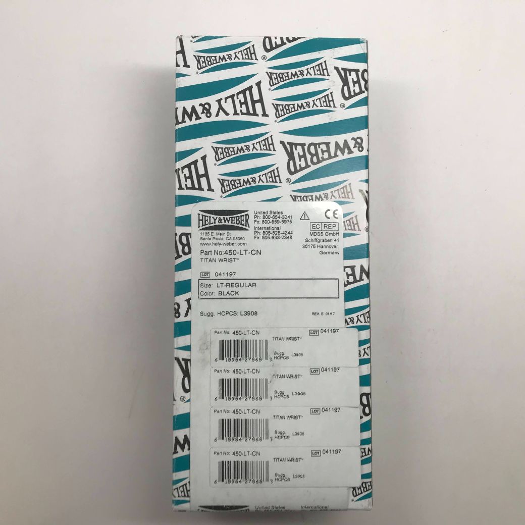 HELY AND WEBER 450-LT-CN Left Titan Wrist, Regular, Black - GB TECH USA