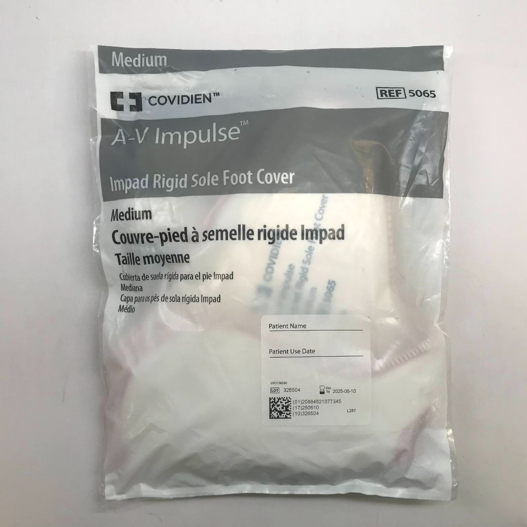 COVIDIEN 5065 A-V Impulse Impad Rigid Sole Foot Cover, Medium – GB TECH USA