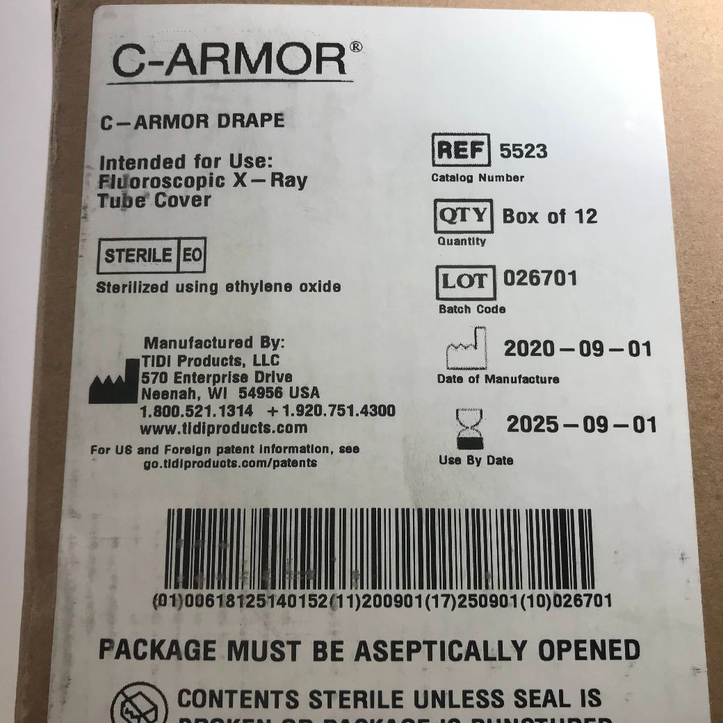 TIDI 5523 C-Armor Drape (Box Of 12) - GB TECH USA