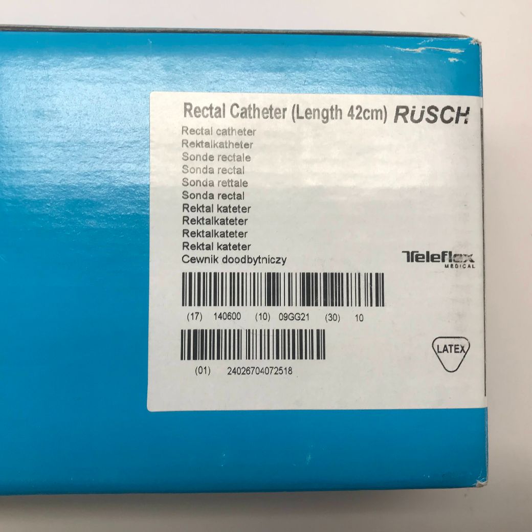 TELEFLEX 580114 Rusch Rectal Catheter, 42cm, 14Ch/4.7mm (10/Box) (X ...