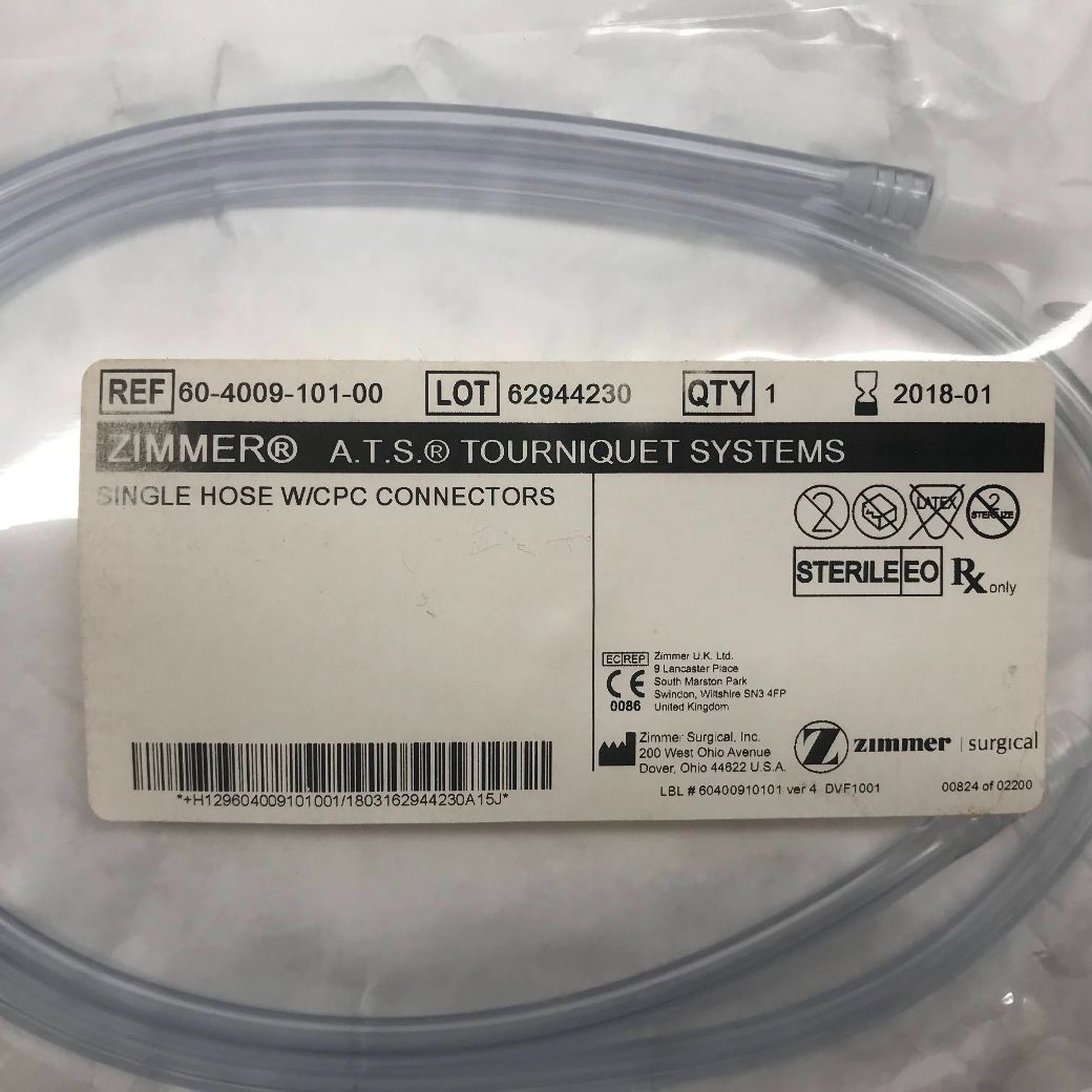 ZIMMER 60-4009-101-00 A.T.S. Tourniquet Systems, Single Hose W/CPC ...