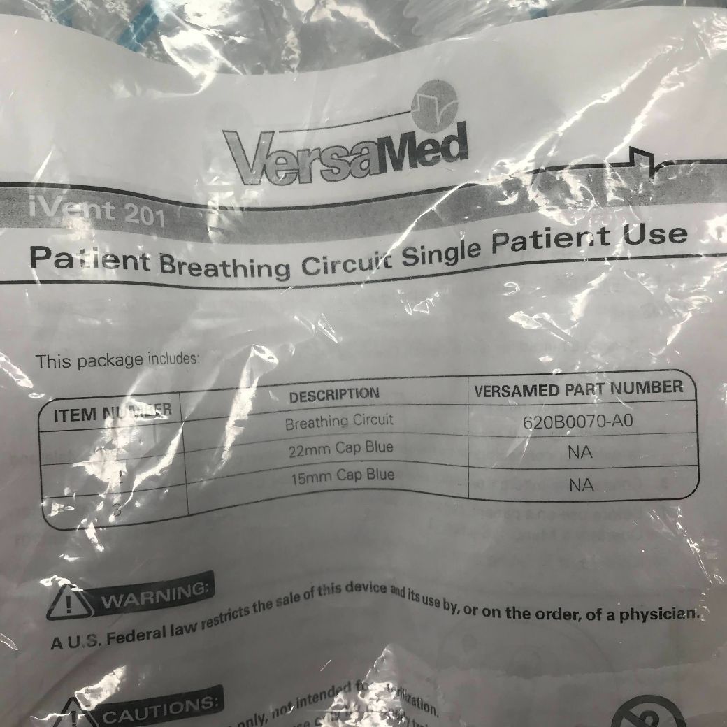VERSAMED 620B0070-A0 Patient Breathing Circuit Single Patient Use - GB ...