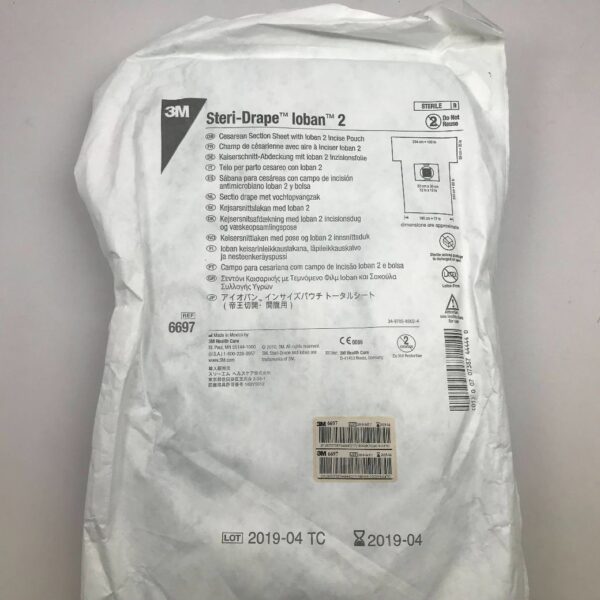 3M 6697 Steri-Drape Loban 2 Cesarean Section Sheet w/Incise Pouch 254cm ...