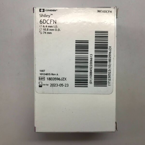 COVIDIEN 6DCFN Shiley Tracheostomy Tube Cuffless With Disposable Inner ...