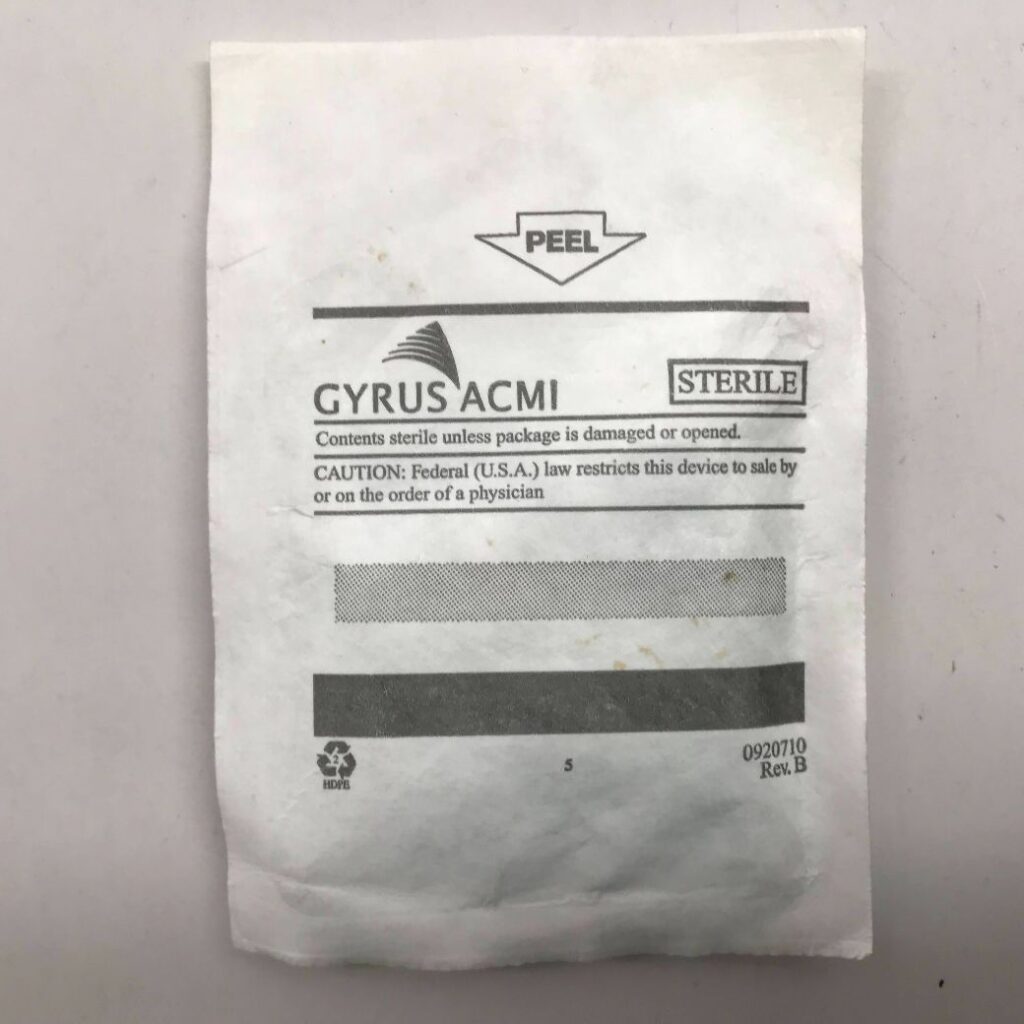 GYRUS ACMI 70245755 Armstrong Vent Tube W/Tab 1.14mm I.D. Ultrasil ...
