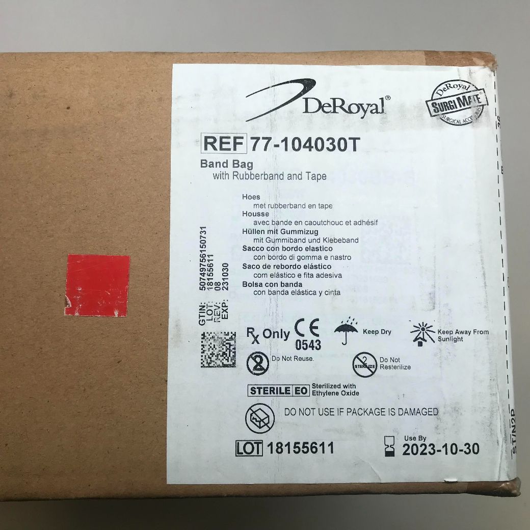 DEROYAL 77-104030T Band Bag With Rubberband And Tape (25/Cs) - GB TECH USA