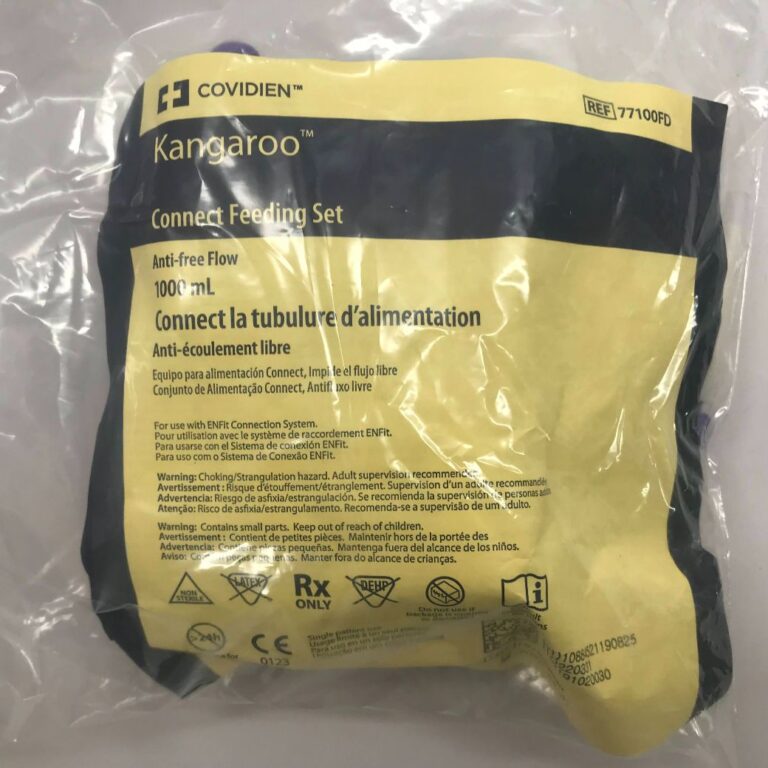 COVIDIEN 77100FD Kangaroo Connect Feeding Set, Anti-Free Flow, 1000mL ...