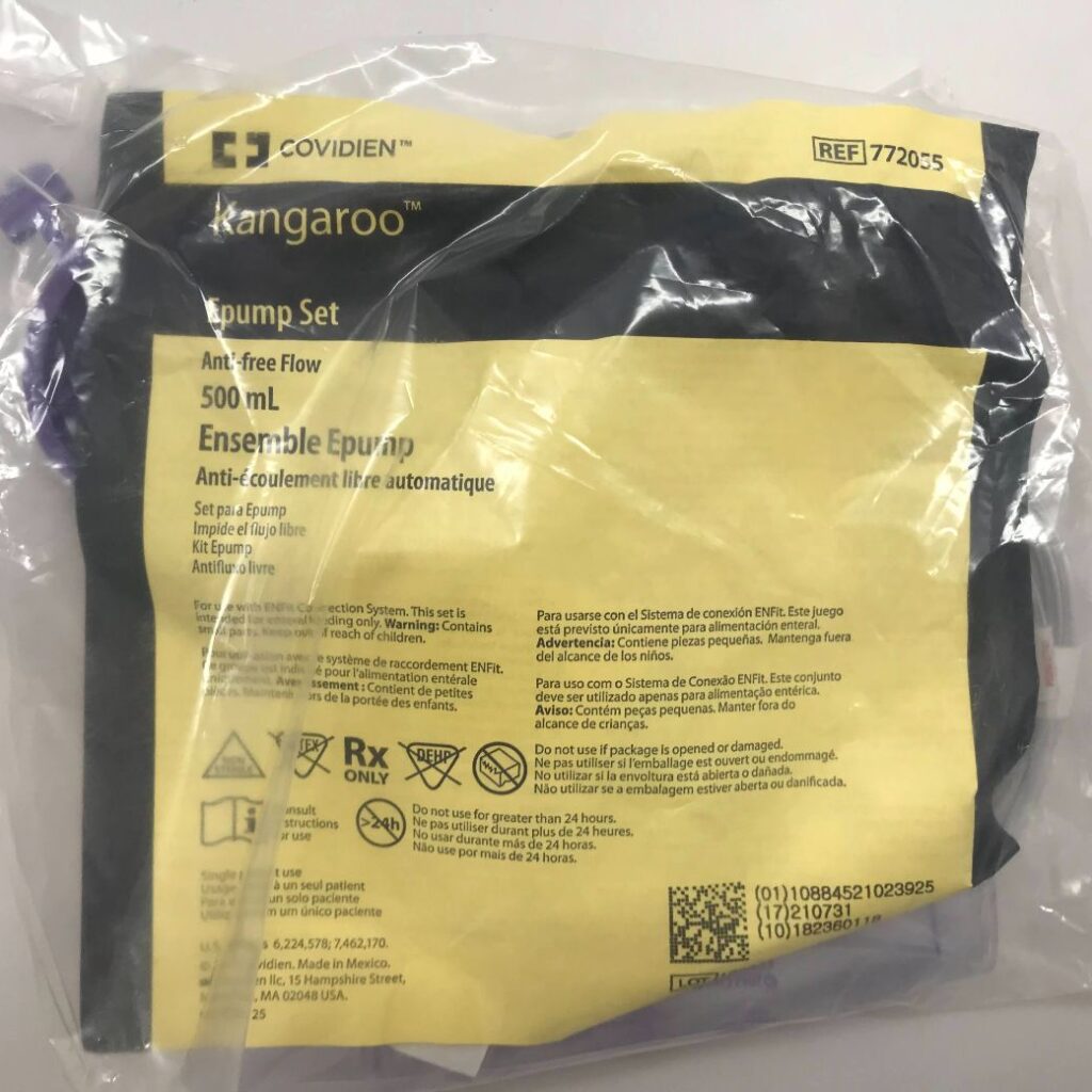 COVIDIEN 775659 Kangaroo Epump ENPlus Spike Set, Anti-Free Flow – GB ...