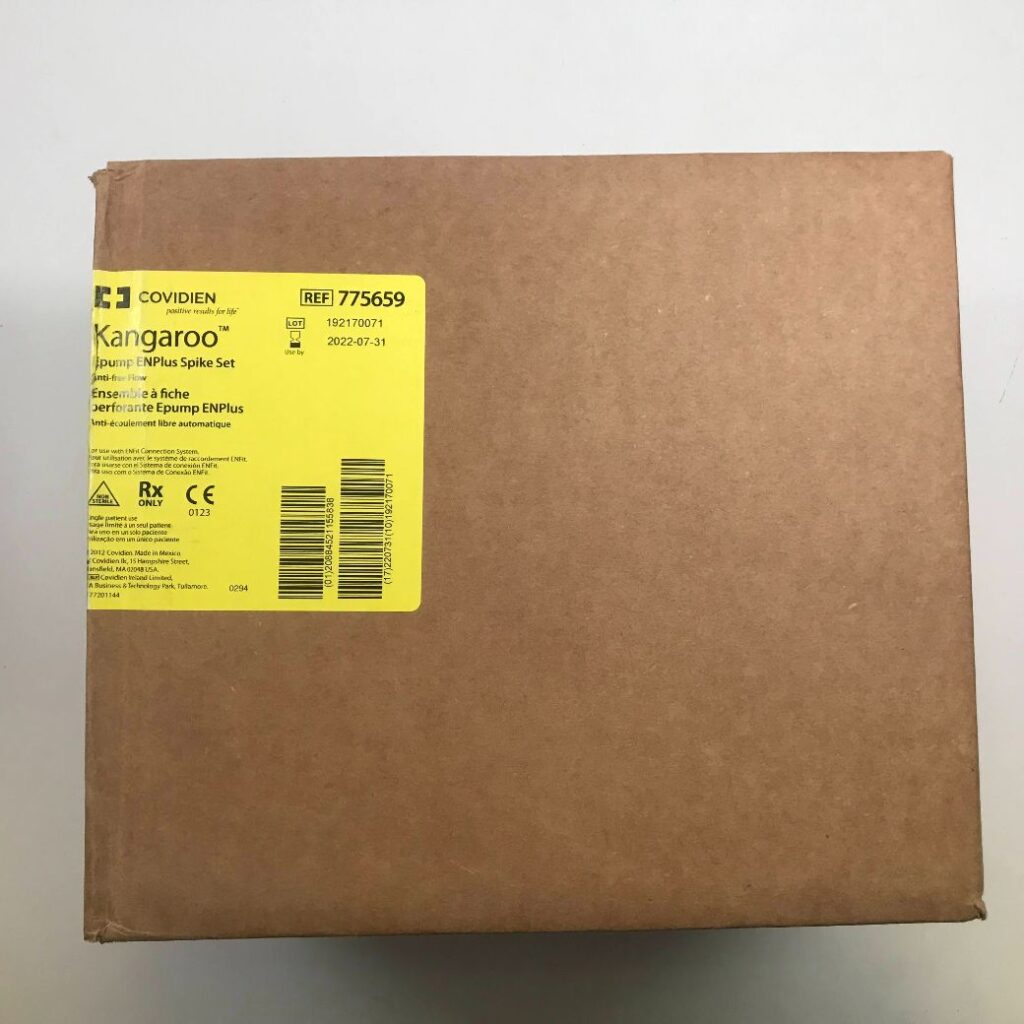 COVIDIEN 775659 Kangaroo Epump ENPlus Spike Set, Anti-Free Flow (30/Box ...
