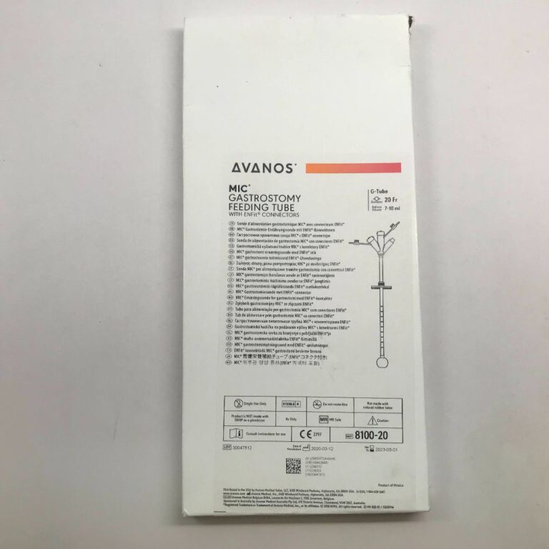 AVANOS 8100-20 MIC Gastrostomy Feeding Tube With Enfit Connectors, 20Fr ...