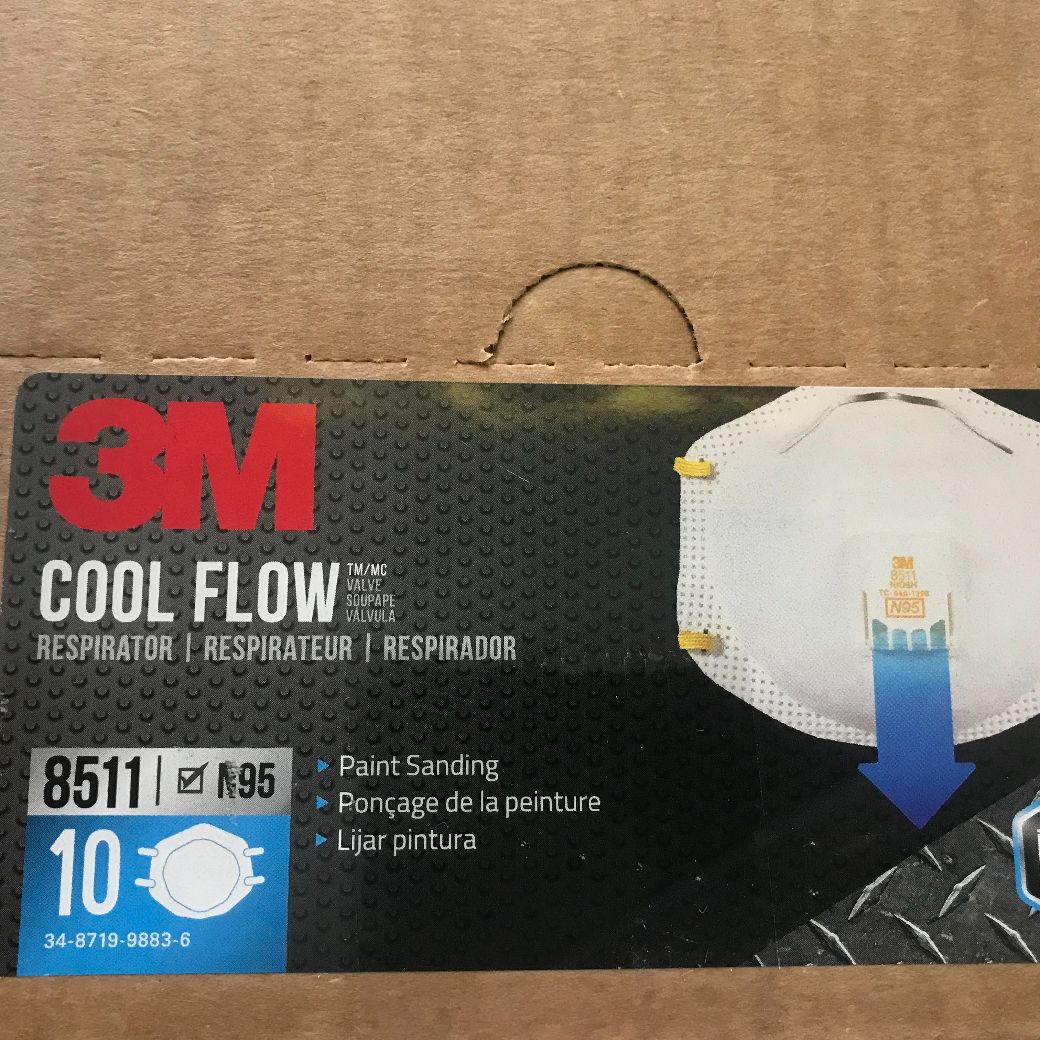 3M 8511 Cool Flow Particular Respirator (4 Boxes of 10/Case) - GB TECH USA