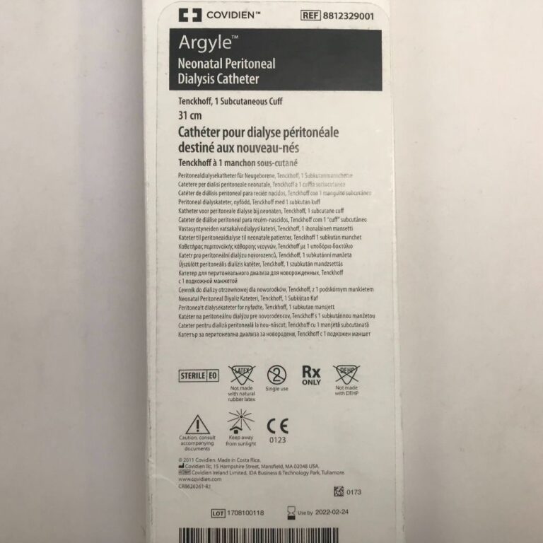 COVIDIEN 8812329001 Argyle Neonatal Peritoneal Dialysis Catheter ...