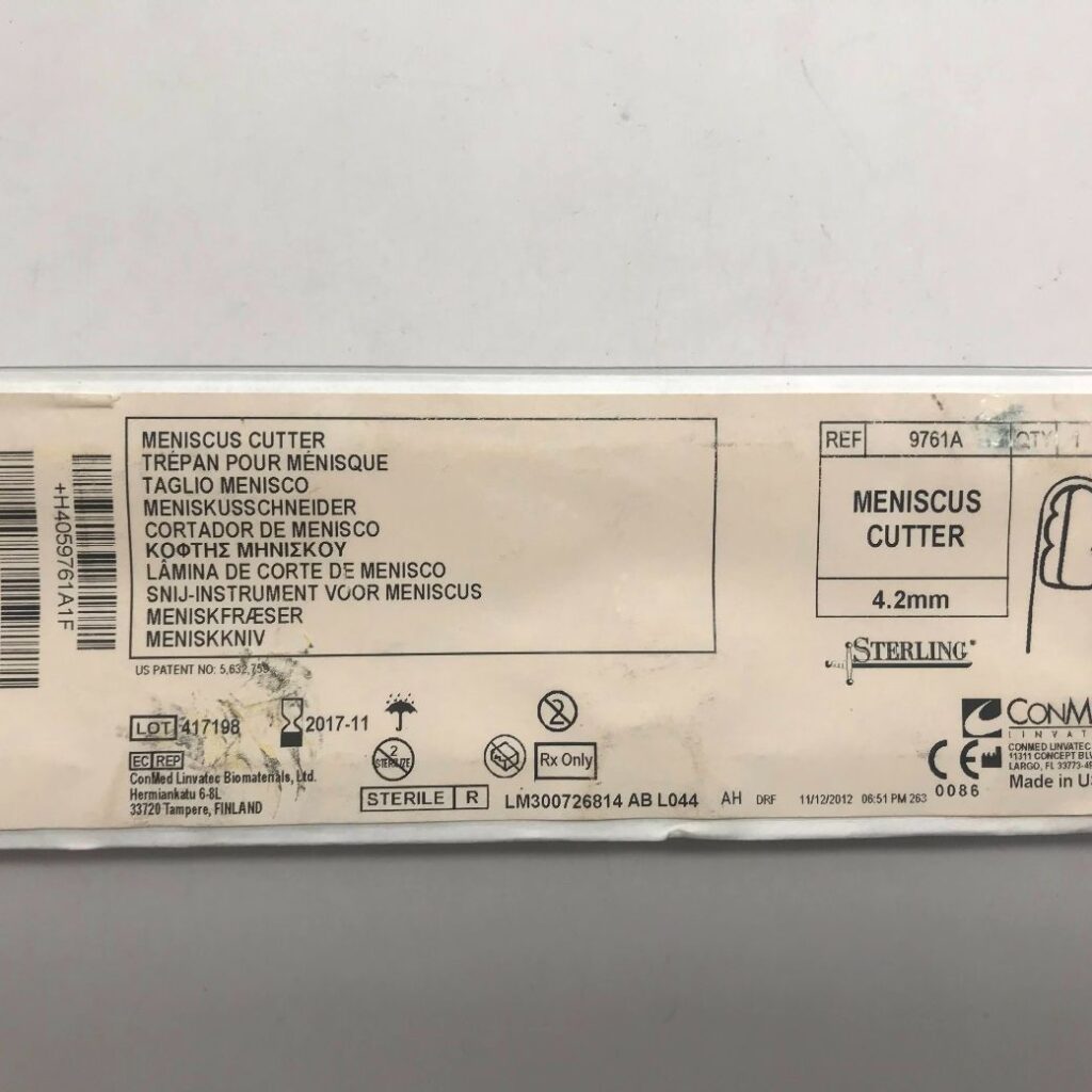 CONMED 9761A Meniscus Cutter, 4.2mm (X) - GB TECH USA