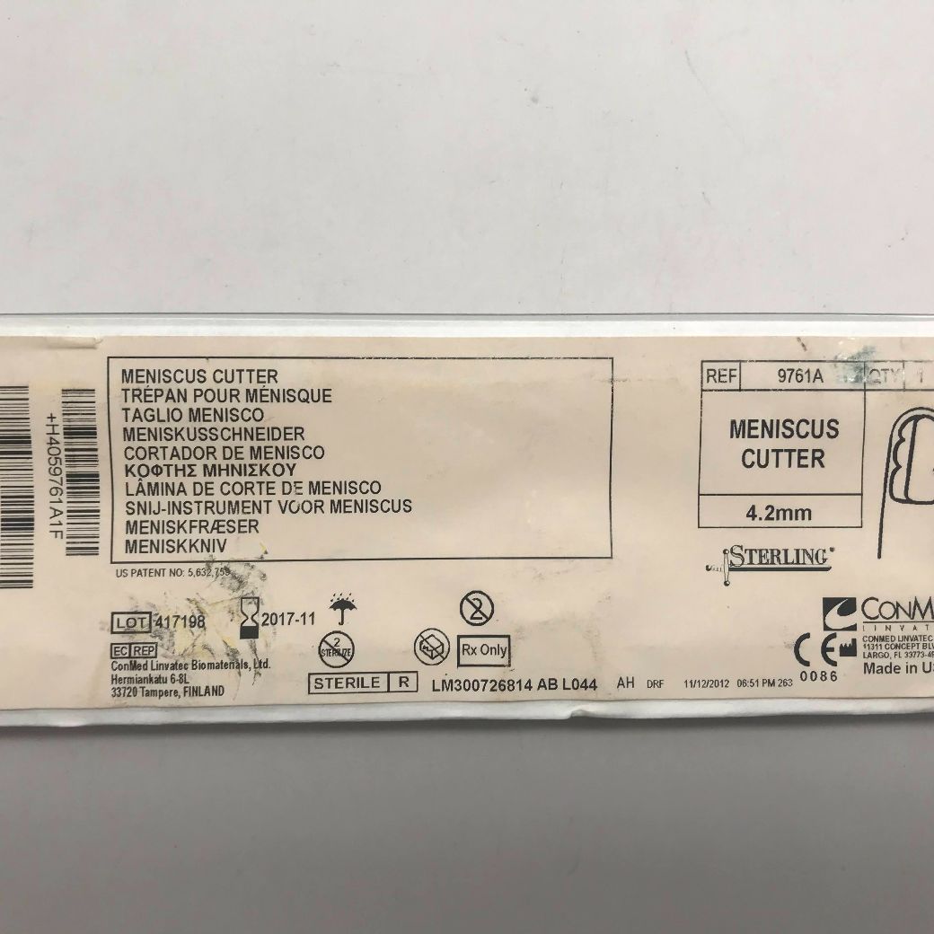 CONMED 9761A Meniscus Cutter, 4.2mm (X) - GB TECH USA