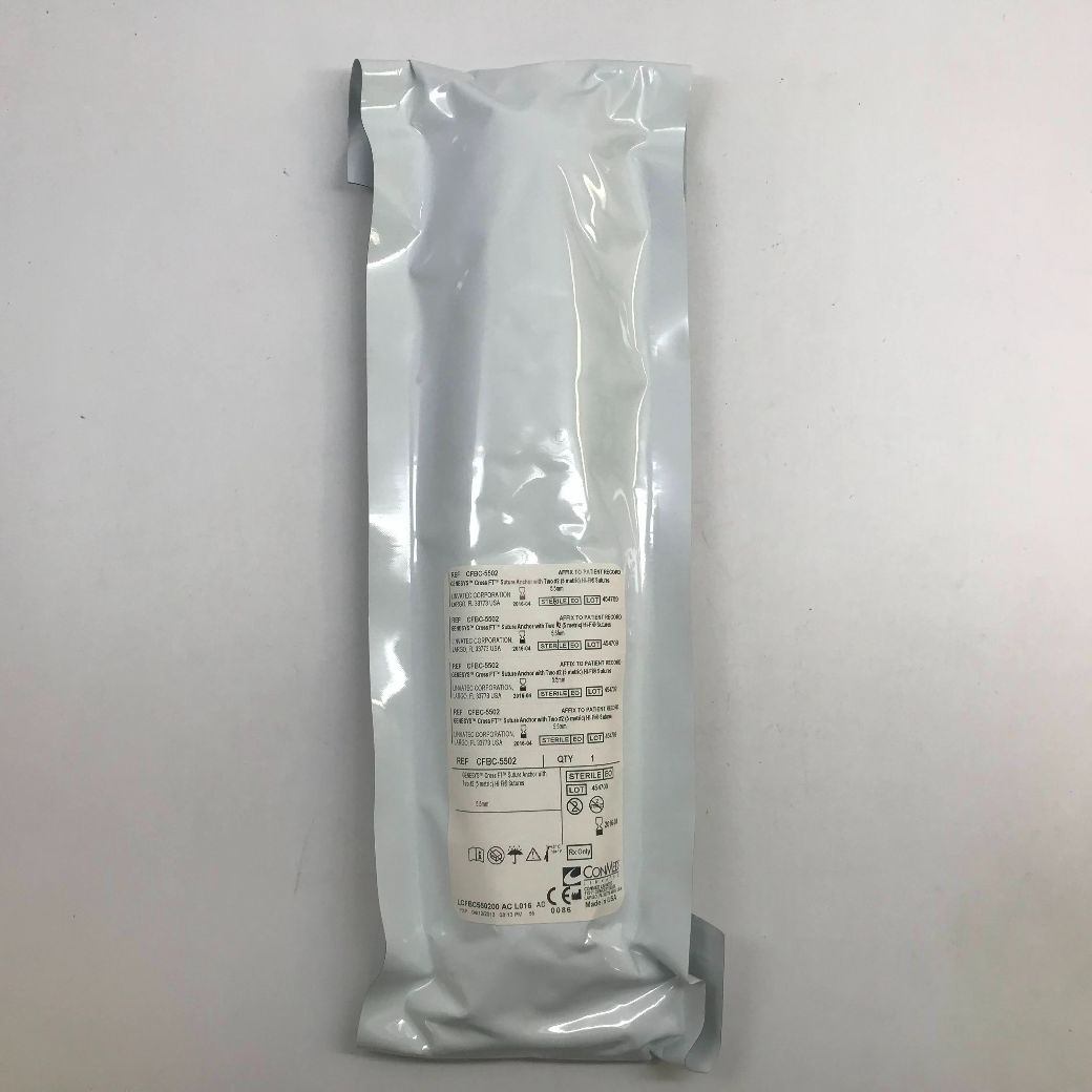 CONMED CFBC-5502 GENESYS Cross FT Suture Anchor With Two #2 Hi-Fi ...