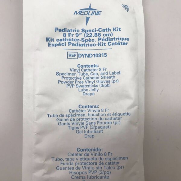 MEDLINE DYND10815 Pediatric Speci-Cath Kit, Vinyl Catheter, Specimen ...