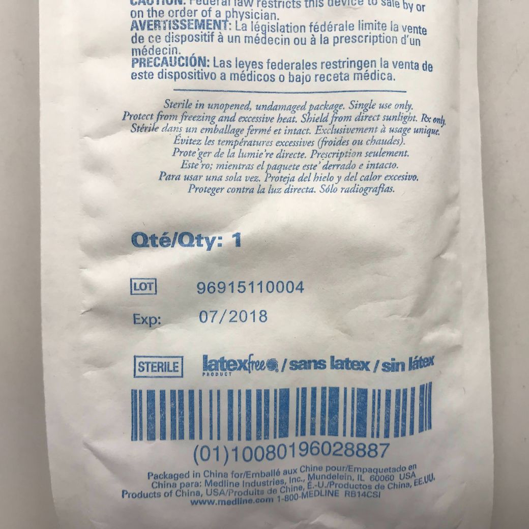 MEDLINE DYND10815 Pediatric Speci-Cath Kit, Vinyl Catheter, Specimen ...