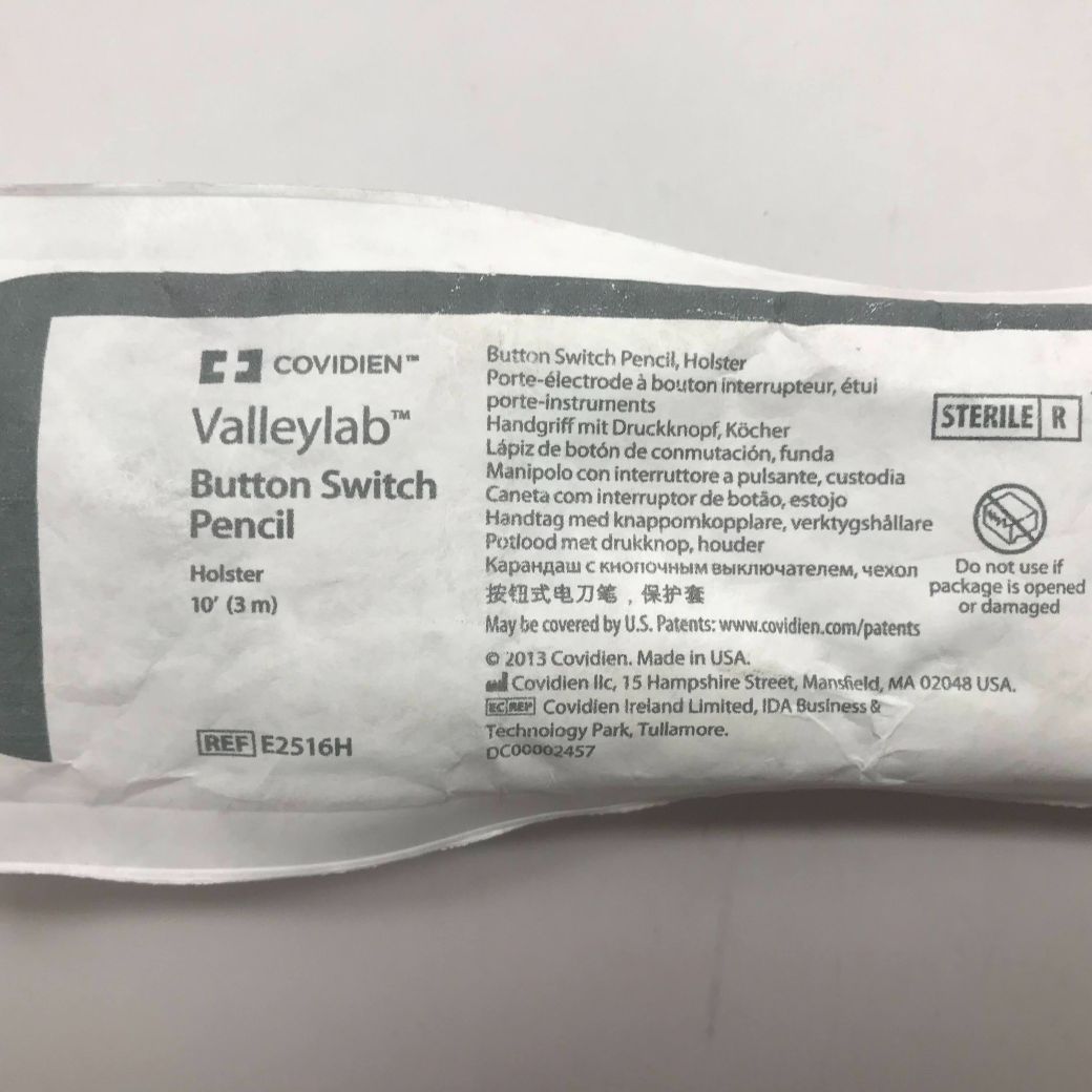 COVIDIEN E2516H Valleylab Button Switch Pencil, Holster, 10′ – GB TECH USA