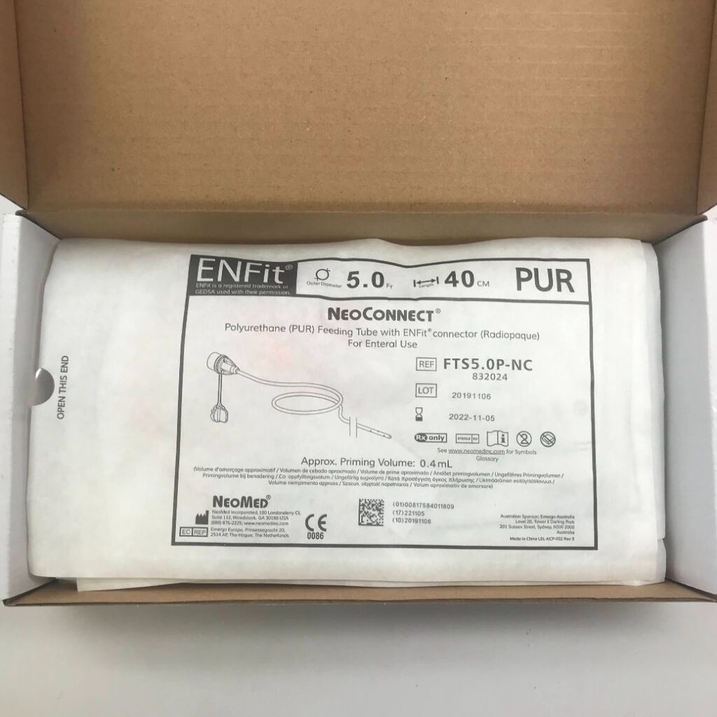 NeoMed FTS5.0P-NC NeoConnect Polyurethane Feeding Tube with ENFIT ...